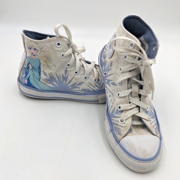 Converse | Shoes | Converse Elsa Frozen High Top Sneaker Shoe 2y Youth ...